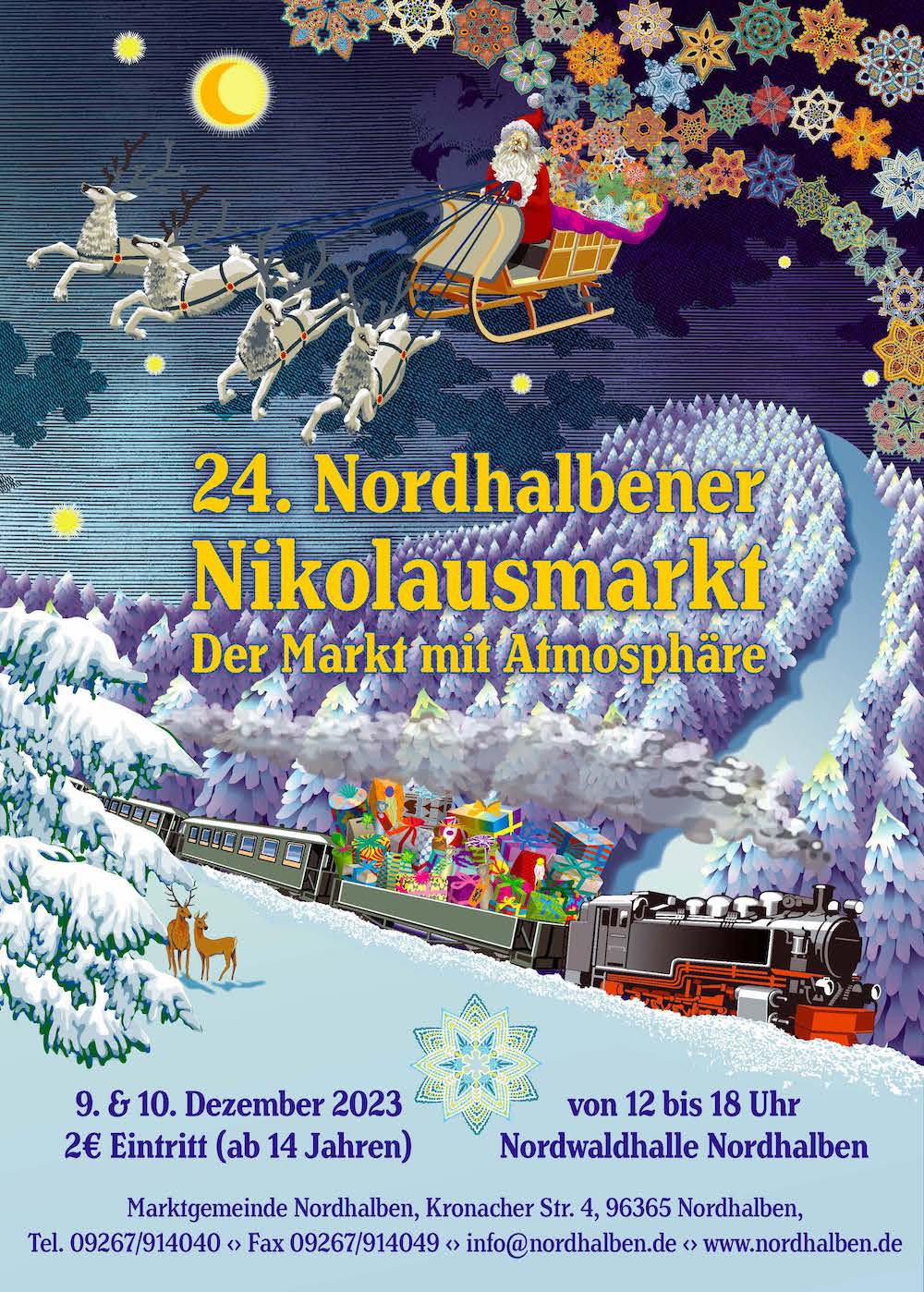 Nikolausmarkt; 09. + 10.12.2023, NWH | Markt Nordhalben